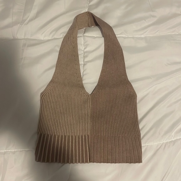 PacSun | Tops | Pacsun Twotoned Knit Halter Top | Poshmark